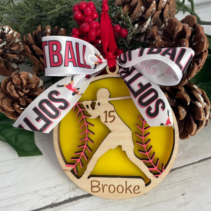 Softball Christmas - Etsy