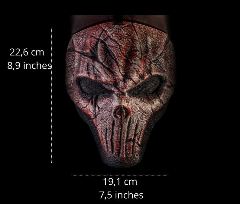 Demon Skull mask scary horror 3d printed plastic mask | Etsy