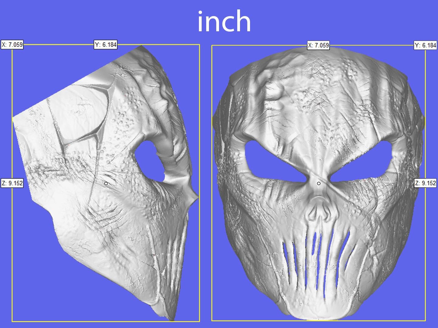 Demon Scary Horror Mask Plastic Steampunk - Etsy