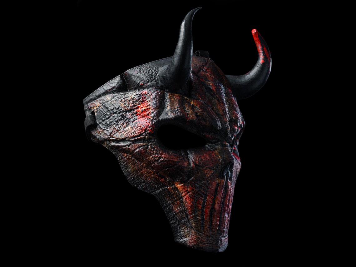 Devil Skull Mask Cosplay Diablo Mask 3d Demon Printed Mask - Etsy