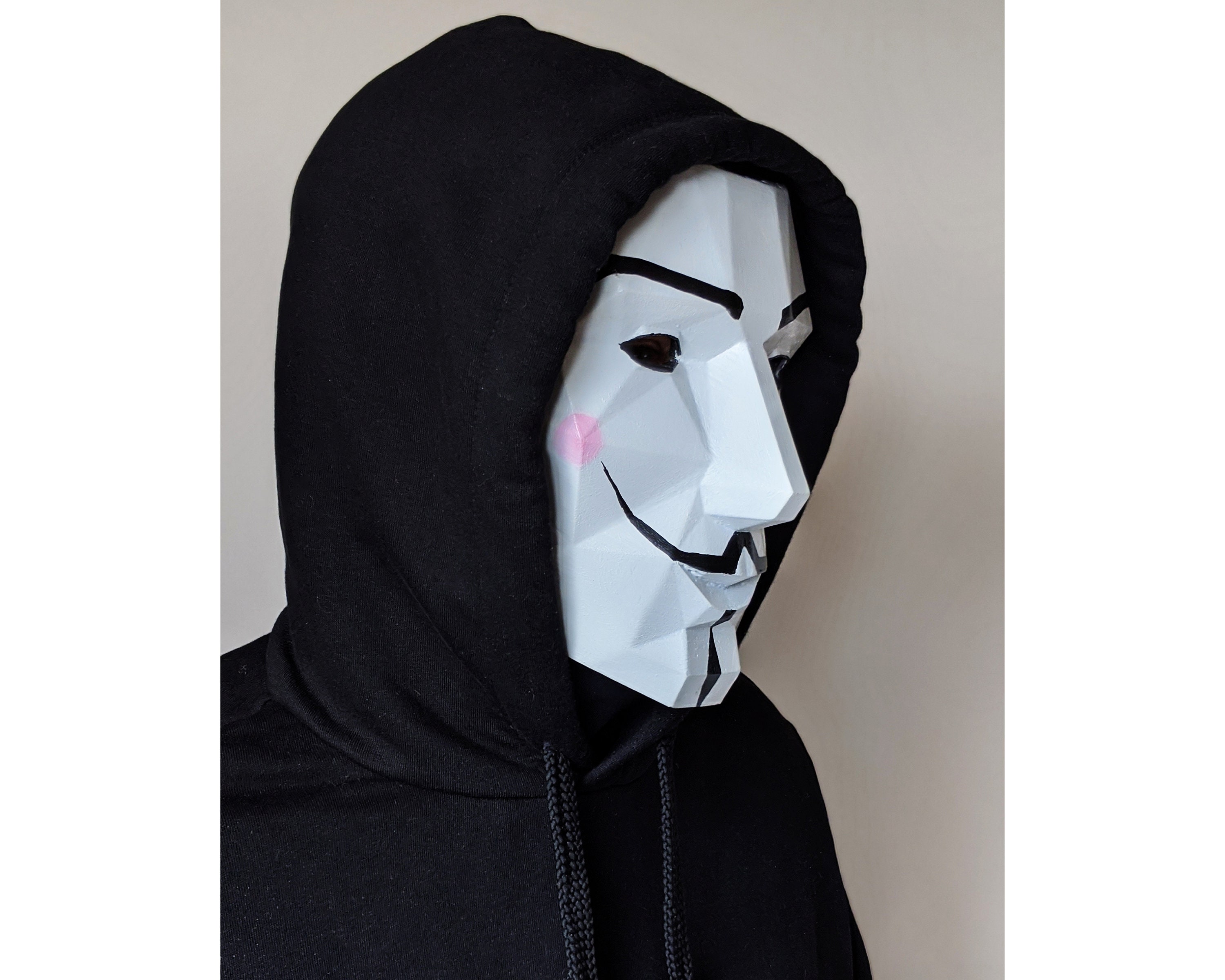 Guy Fawkes Mask Cosplay Mask/ V for Vendetta Horror Film 3d Printed ...
