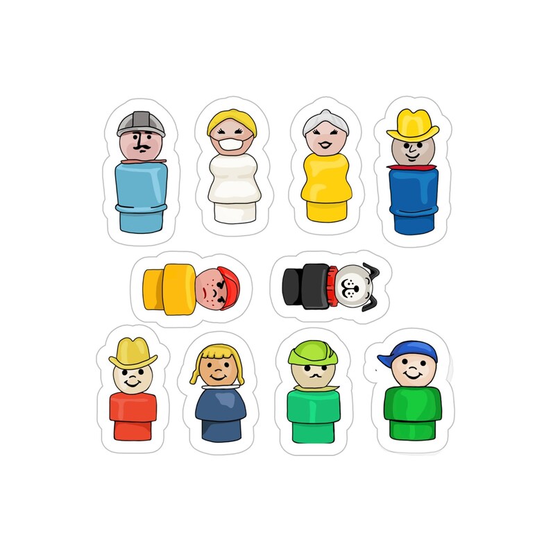Fisher Price My Family Transparent Outdoor Stickers - Etsy