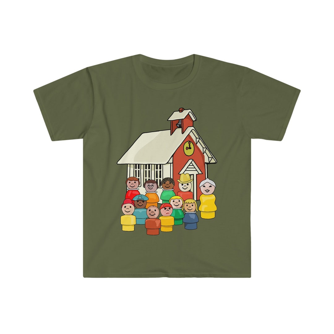 Little People Schoolhouse Class Picture Unisex Softstyle T-shirt - Etsy