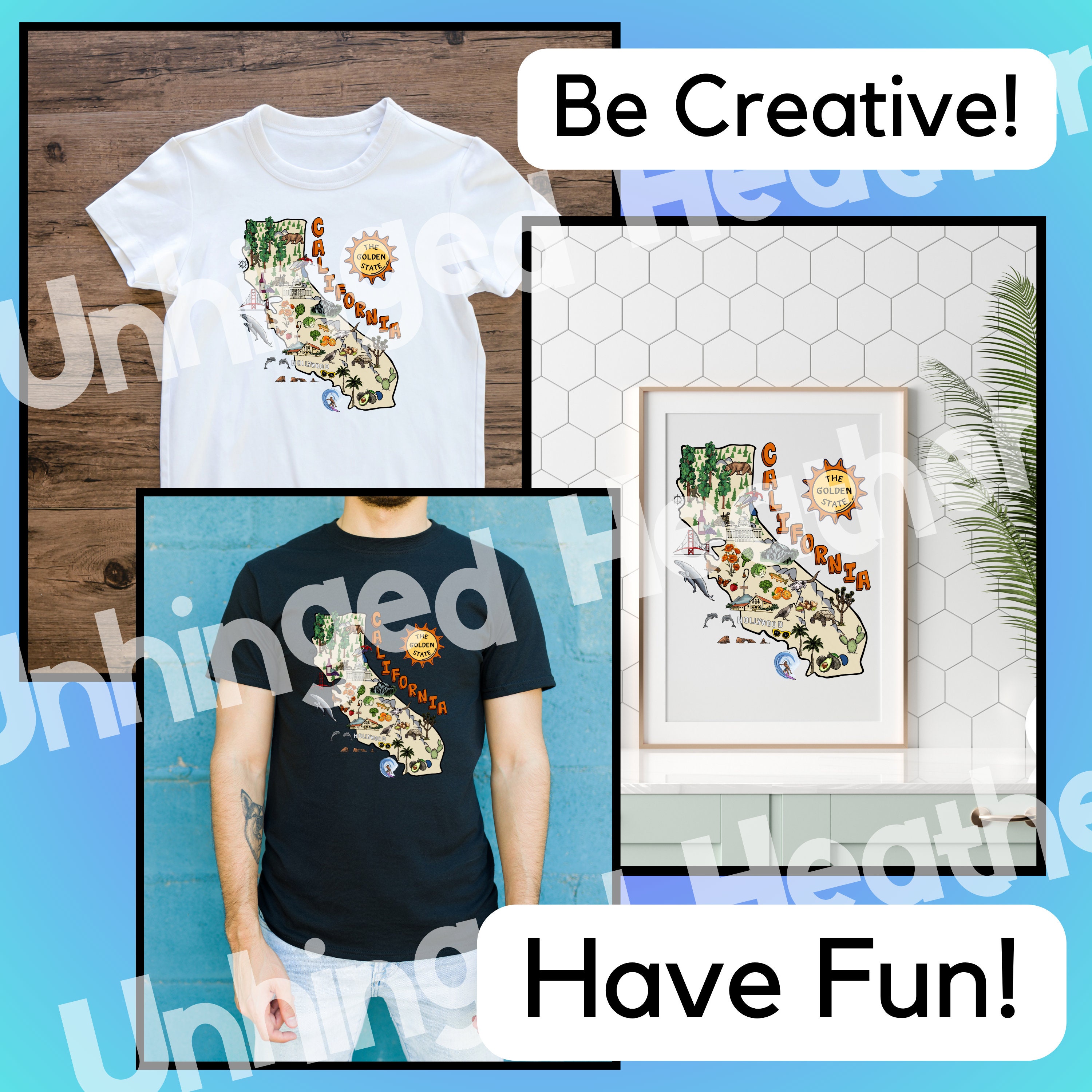 BUNDLE of Printable Pages, CALIFORNIA State, Includes Maps, Wildlife ...