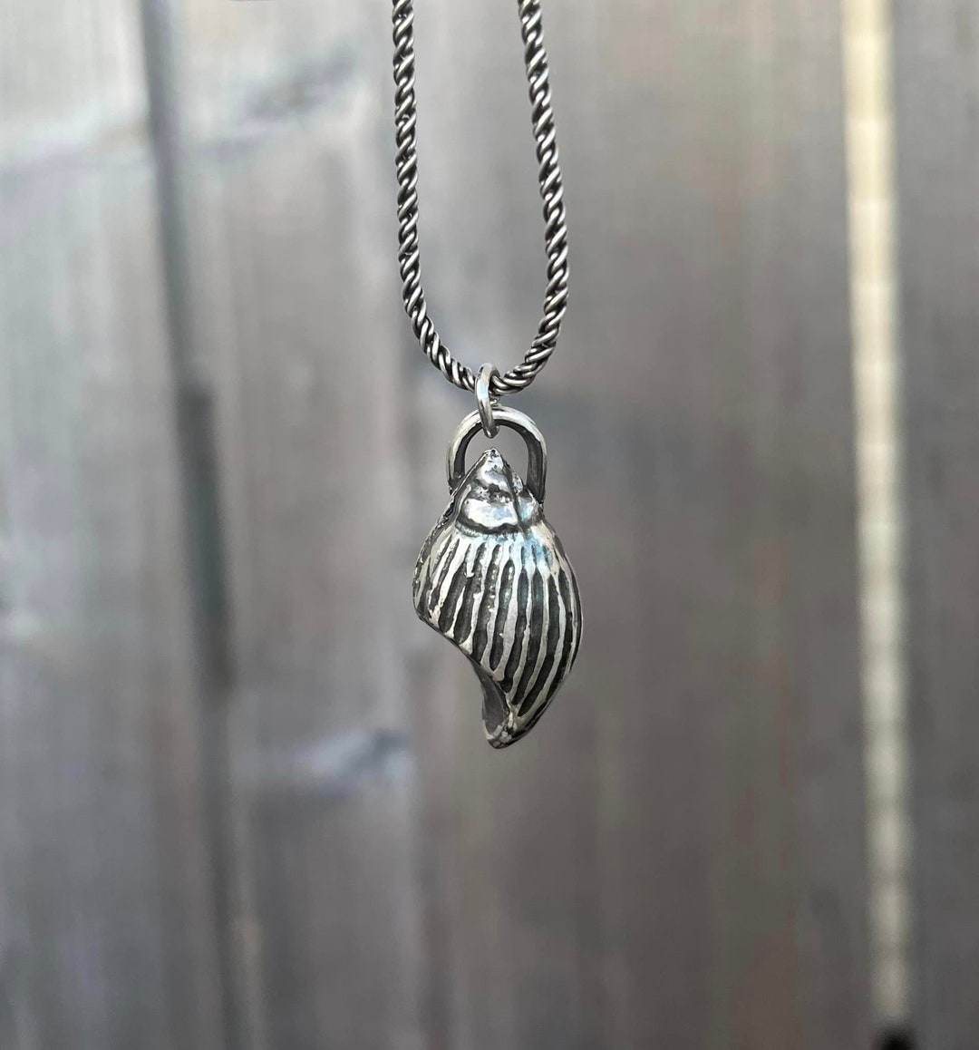 Boho Silver Pendant, Sea Shell Jewelry, Boho Silver Jewelry, Sea Lover ...