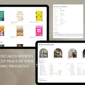 Notion Reading Journal Template Digital Reading Journal Book Tracker Reading Tracker Book ...