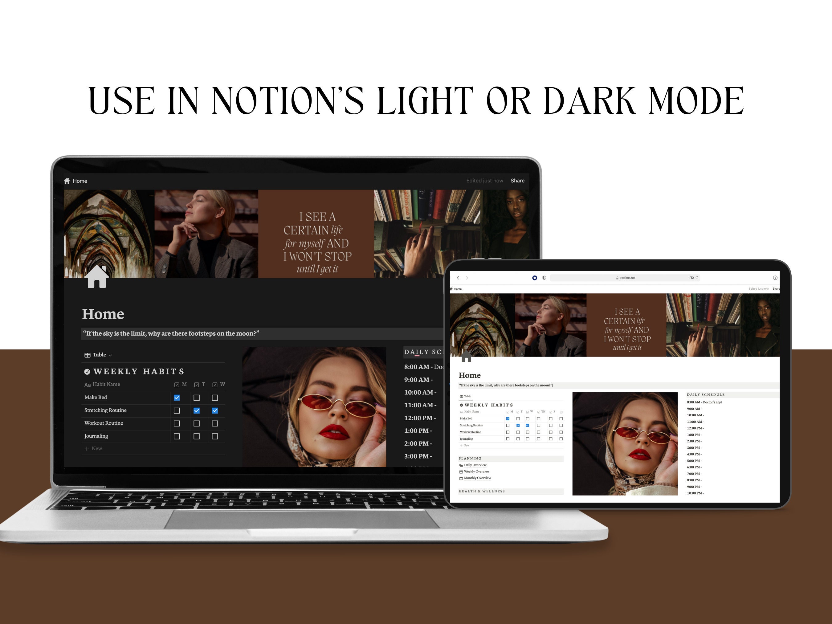 2023 Notion Planner Template Dark Academia Planner Notion Dashboard All ...