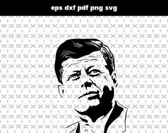 John F Kennedy Svg - Etsy