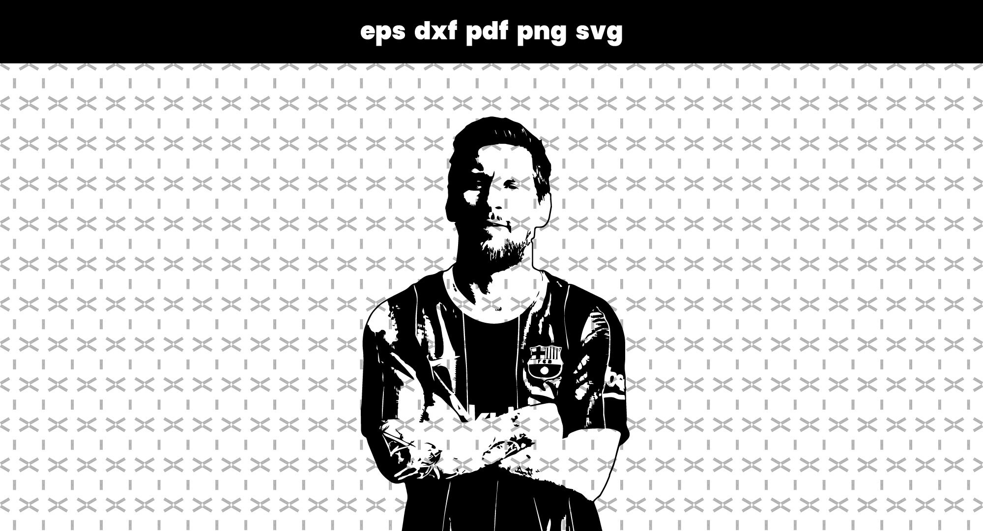 Lionel Messi SVG Files for Laser Cut DXF PDF Pattern Vector - Etsy UK