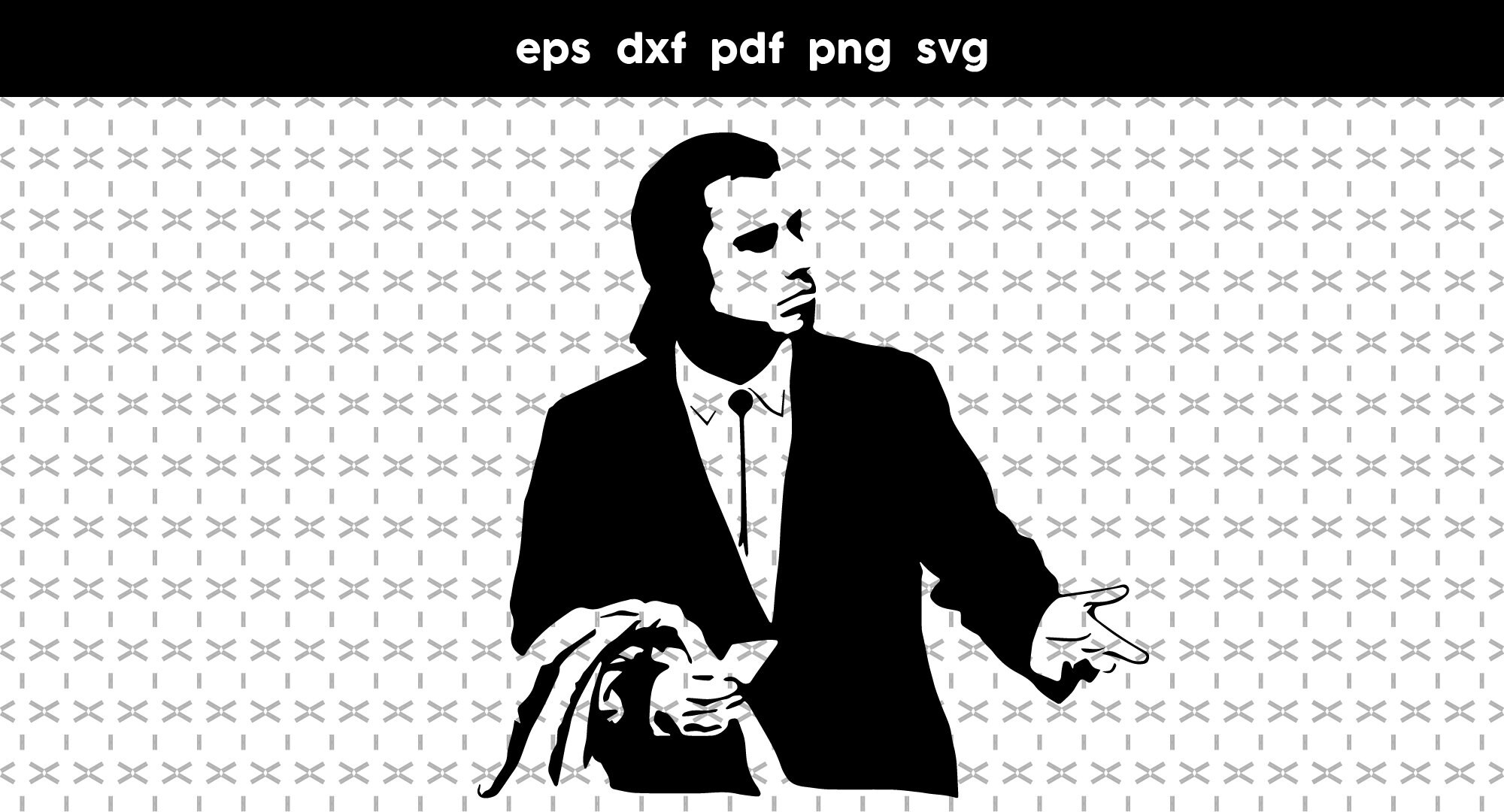 Pulp Fiction SVG Files for Laser Cut DXF PDF Pattern Vector - Etsy Finland