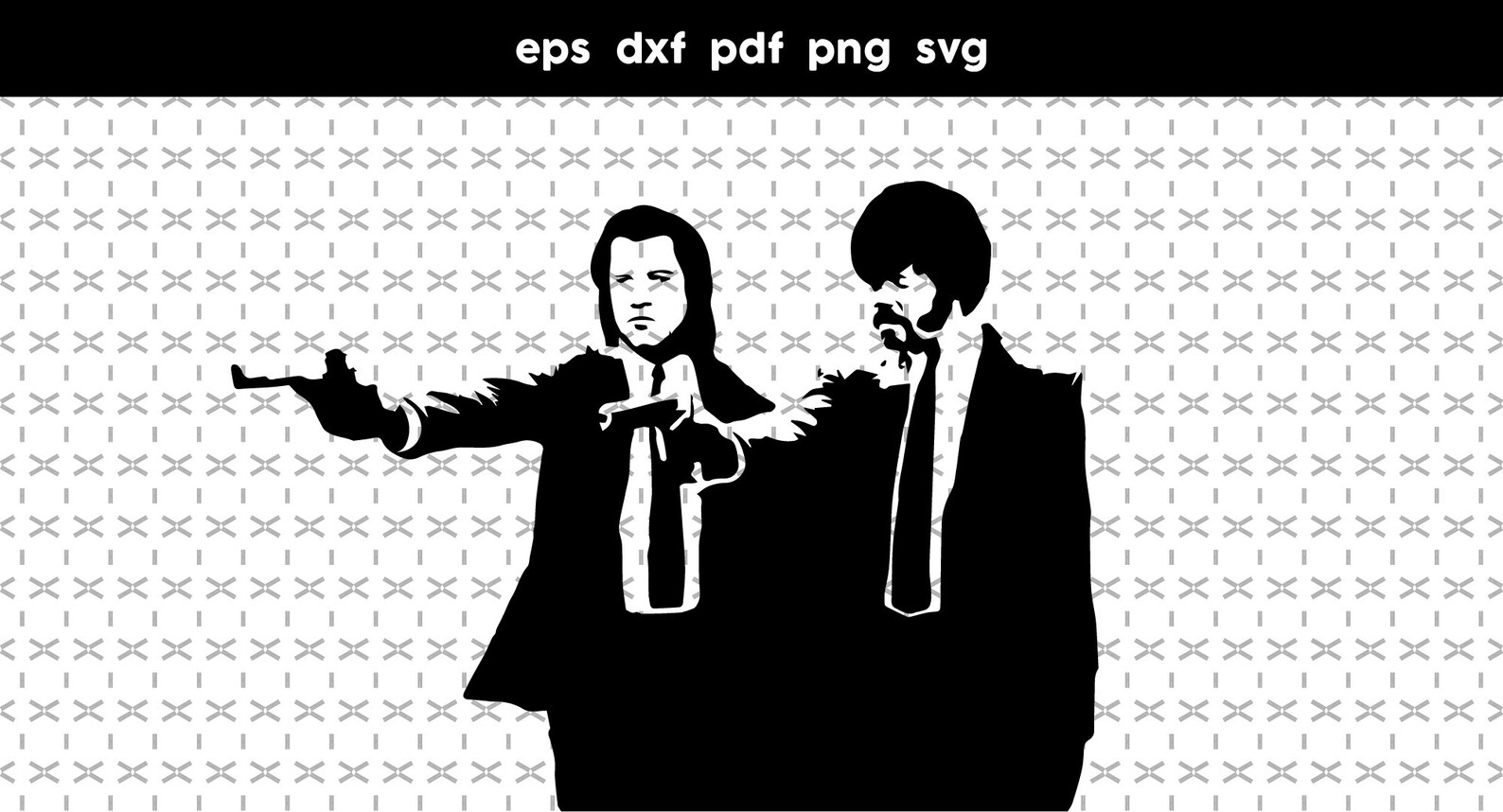 Pulp Fiction Decal Stickers For Car Svg Files For Cricut Etsy