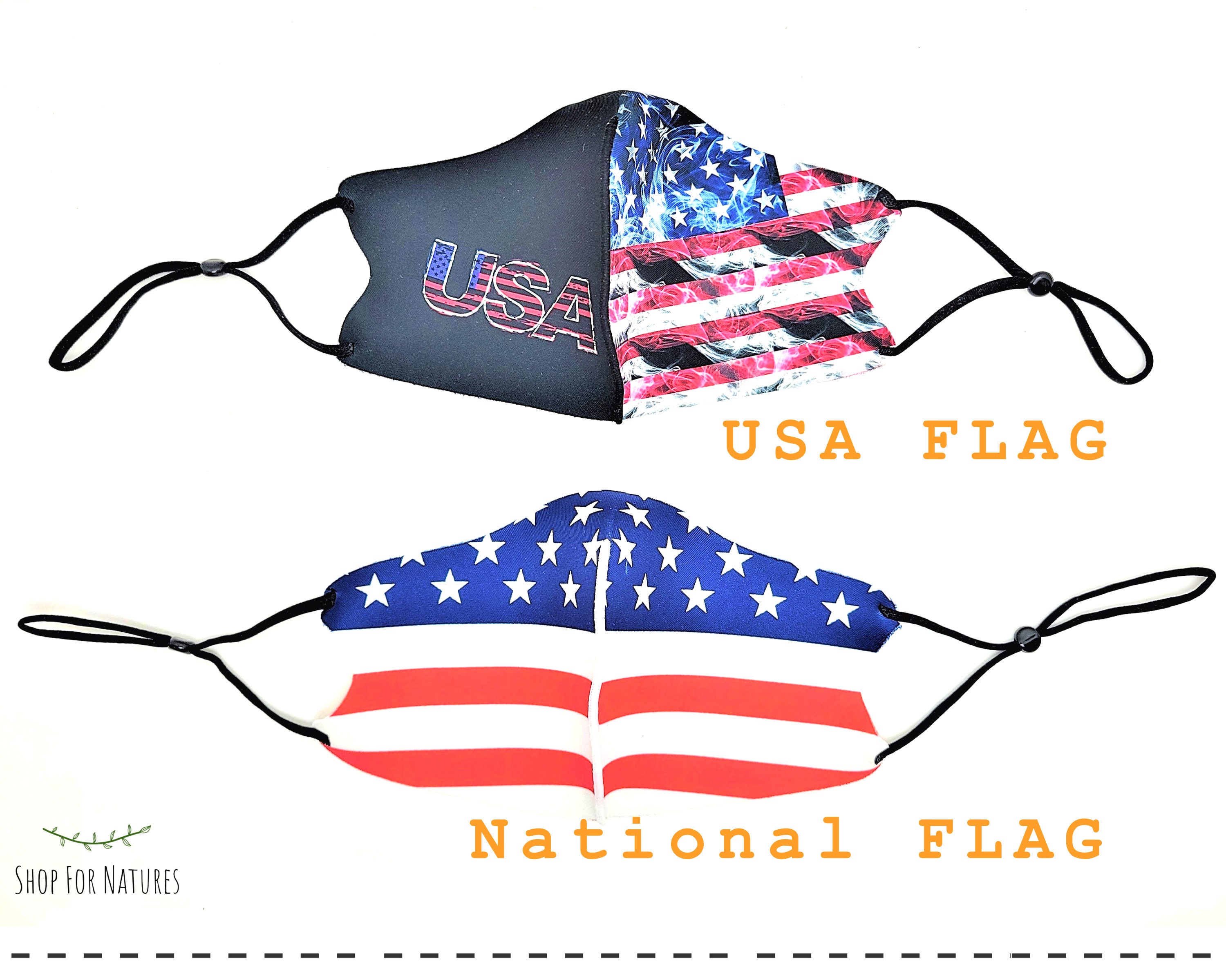 National Flag Face Mask - Star Spangled Banner Mask - America Flag Face ...
