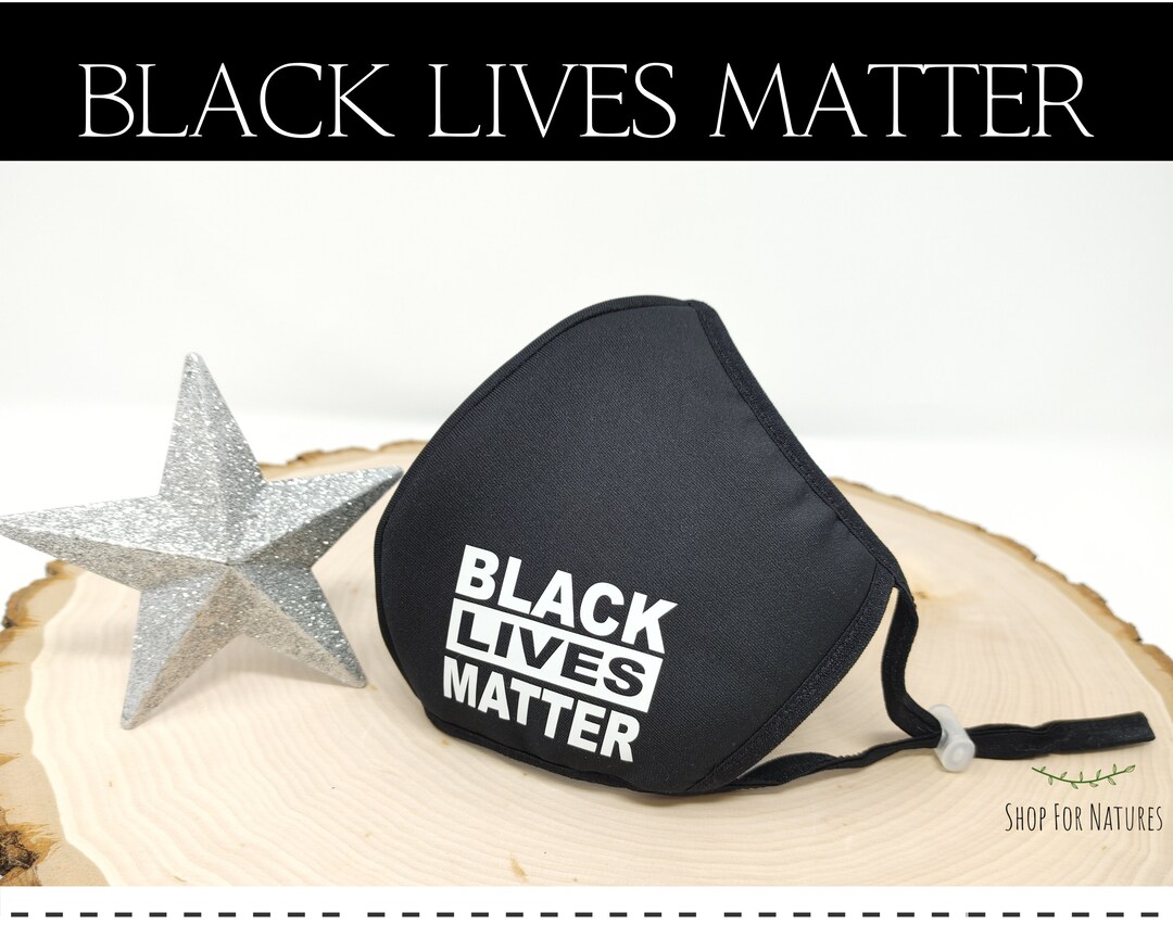 BLM Face Mask , Black Lives Matter Face Mask , Filter Pocket ...