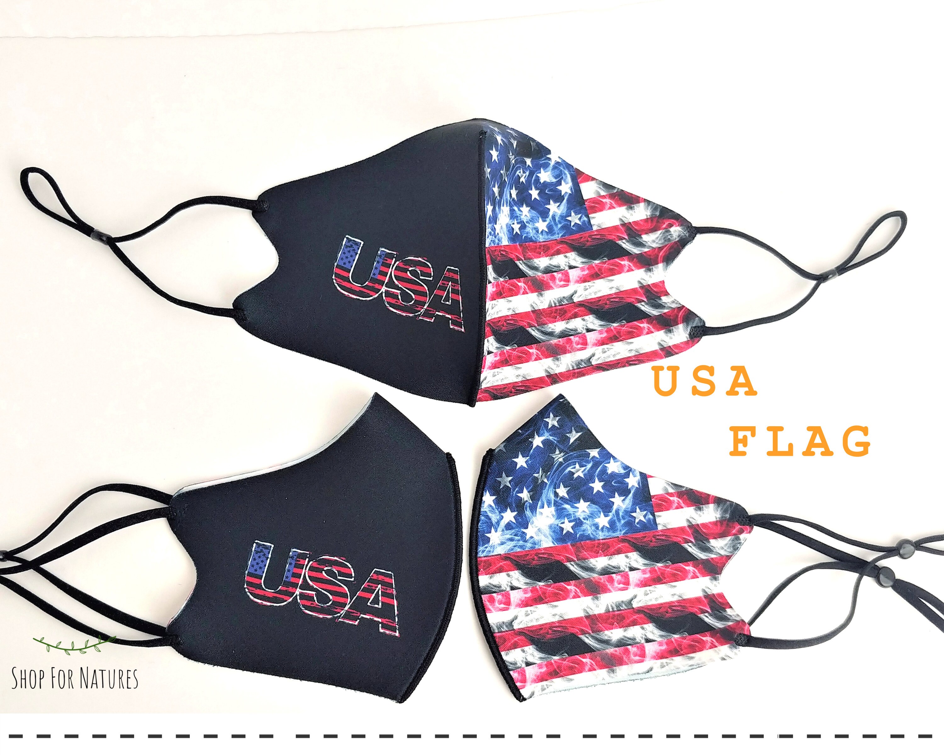 National Flag Face Mask - Star Spangled Banner Mask - America Flag Face ...