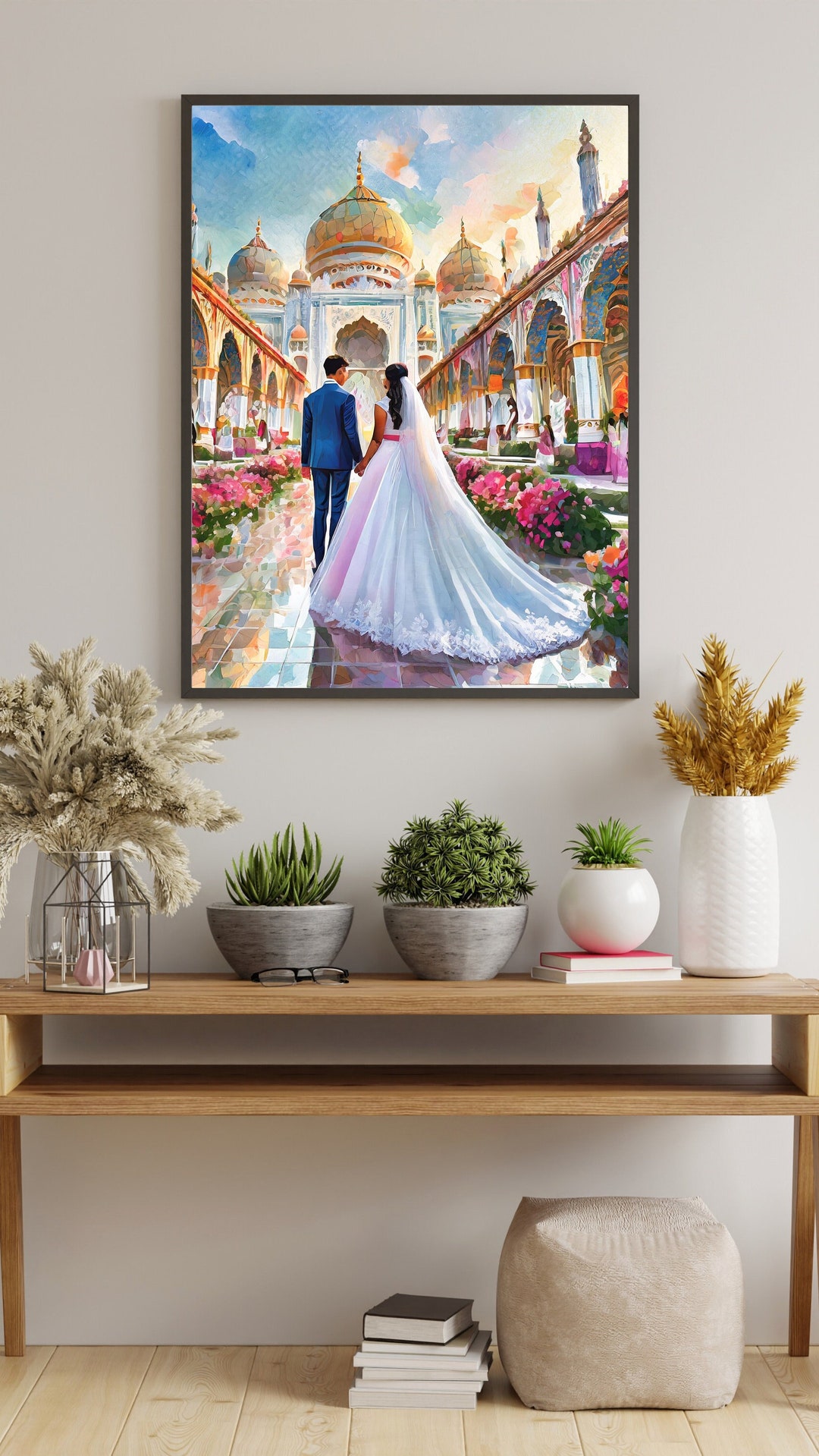 Luxurious Printable Bride and Groom Amazing Palace Beautiful Landscape ...