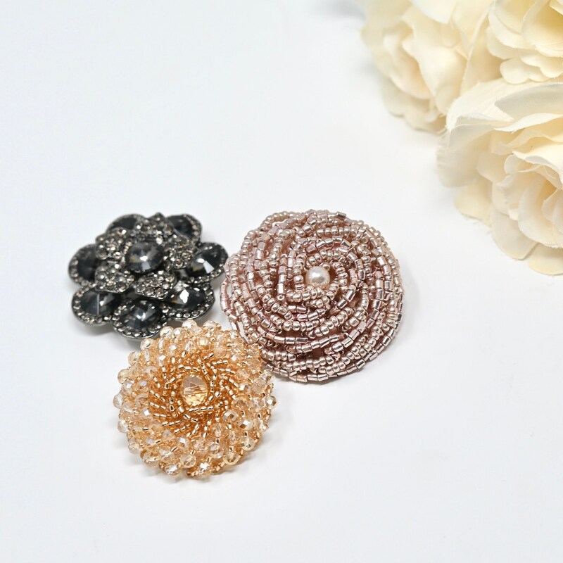 Beaded Buttons - Etsy
