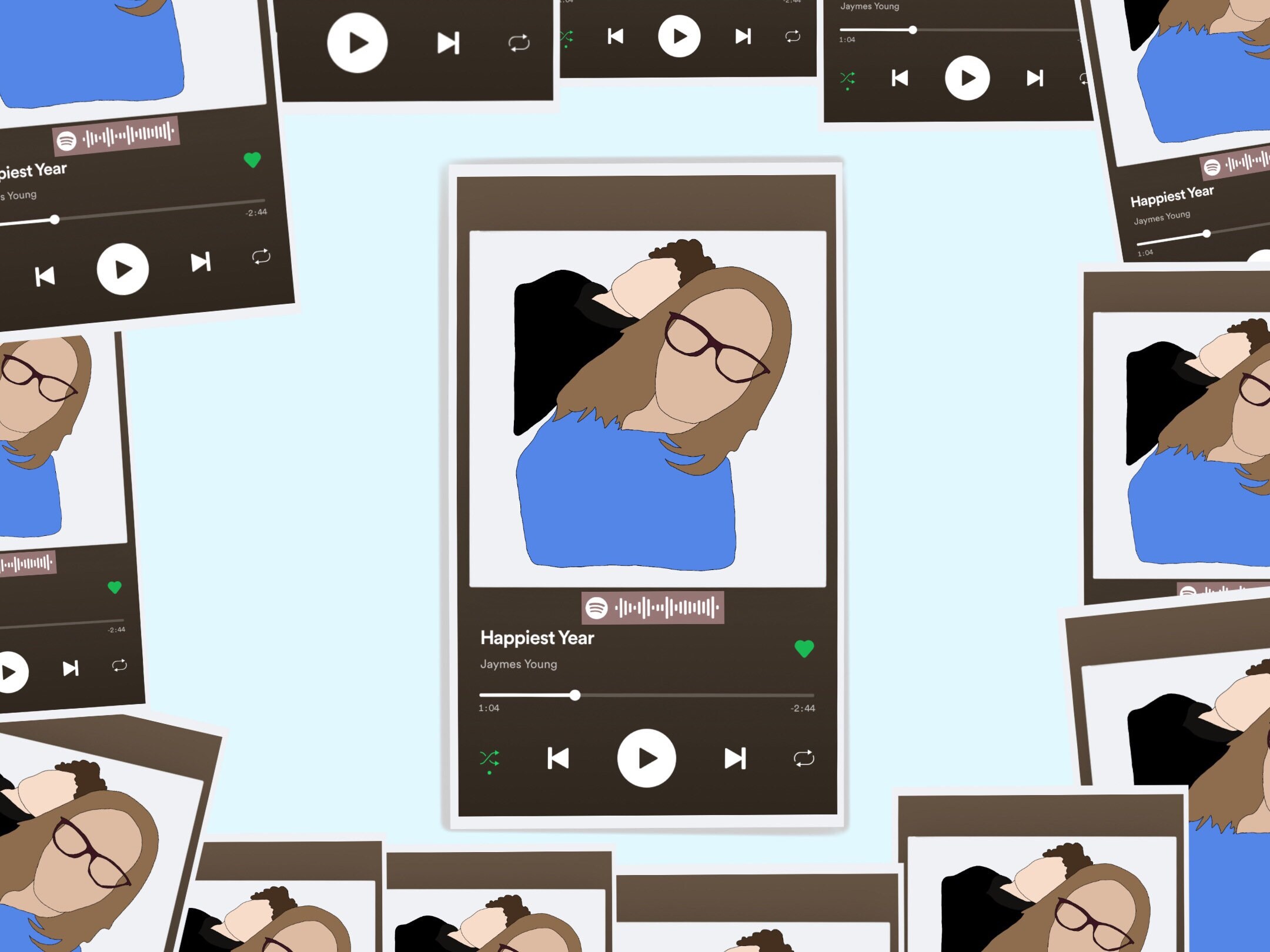 Custom Scannable Spotify Album Sticker - Etsy UK