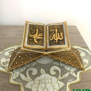 Quran Lectern Figurine Islamic Statue for Table Desk - Etsy