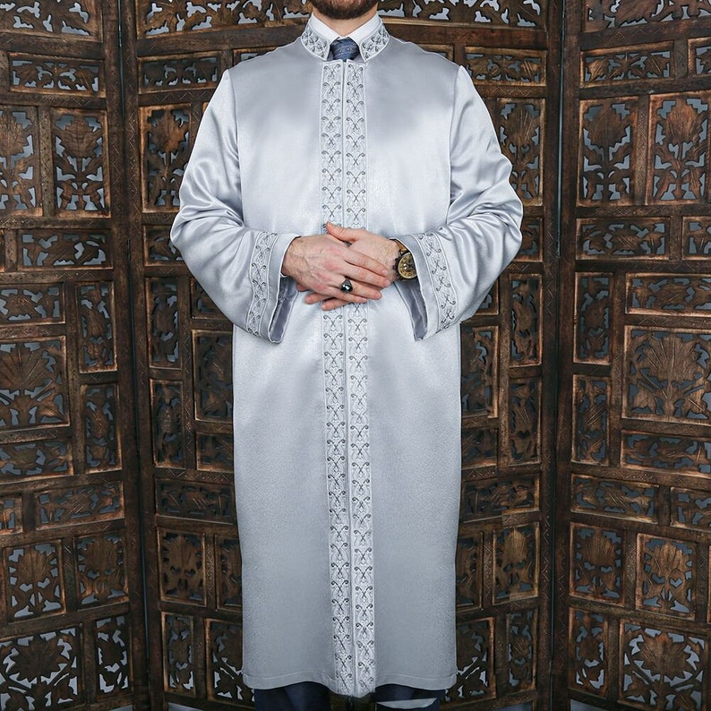 Luxury Prayer Robe for Muslim Men Islamic Prayer Jubba - Etsy Singapore