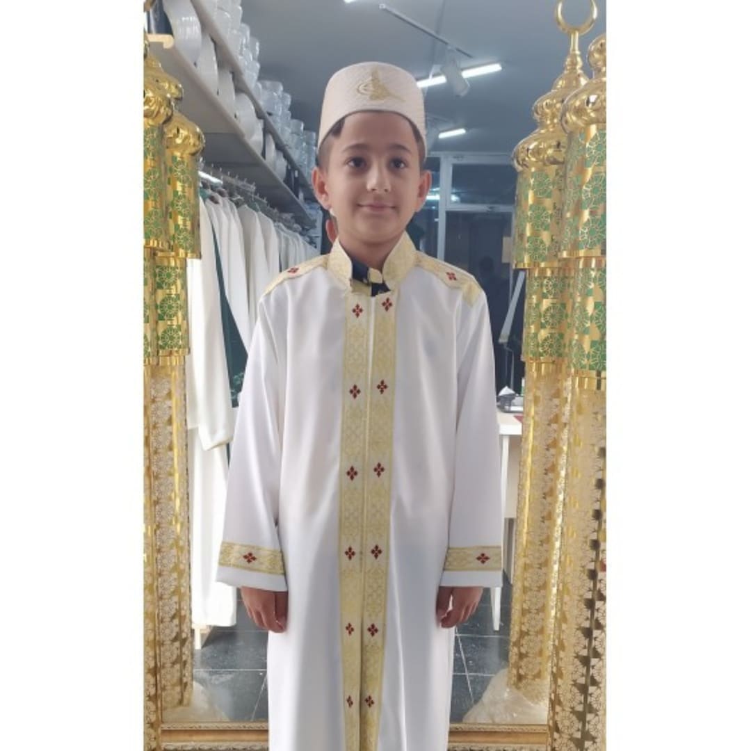 Muslim Jubba for Boy's Islamic Prayer Jubbah Thawb, Thobe for Kid ...