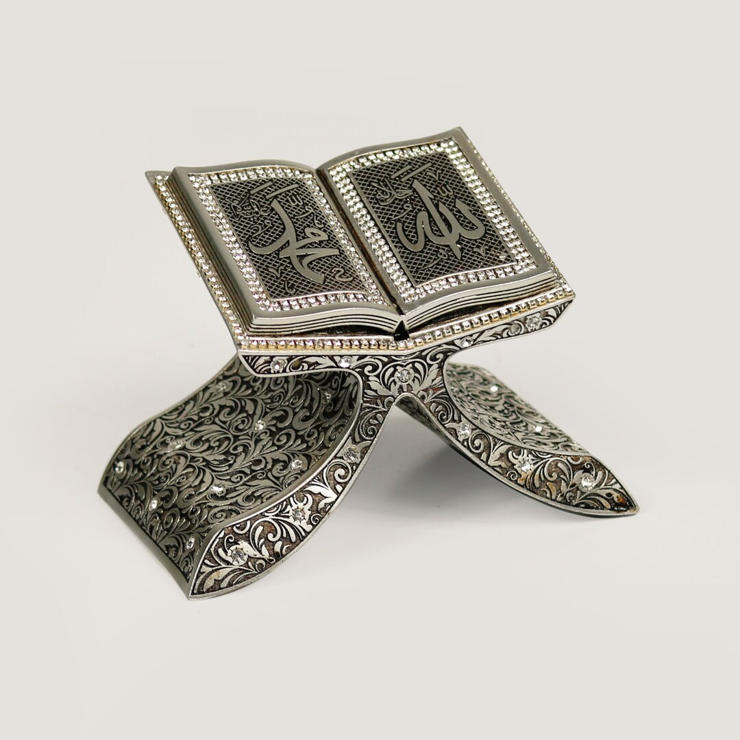 Quran Lectern Figurine, Showpiece for Table Decoration Islamic ...