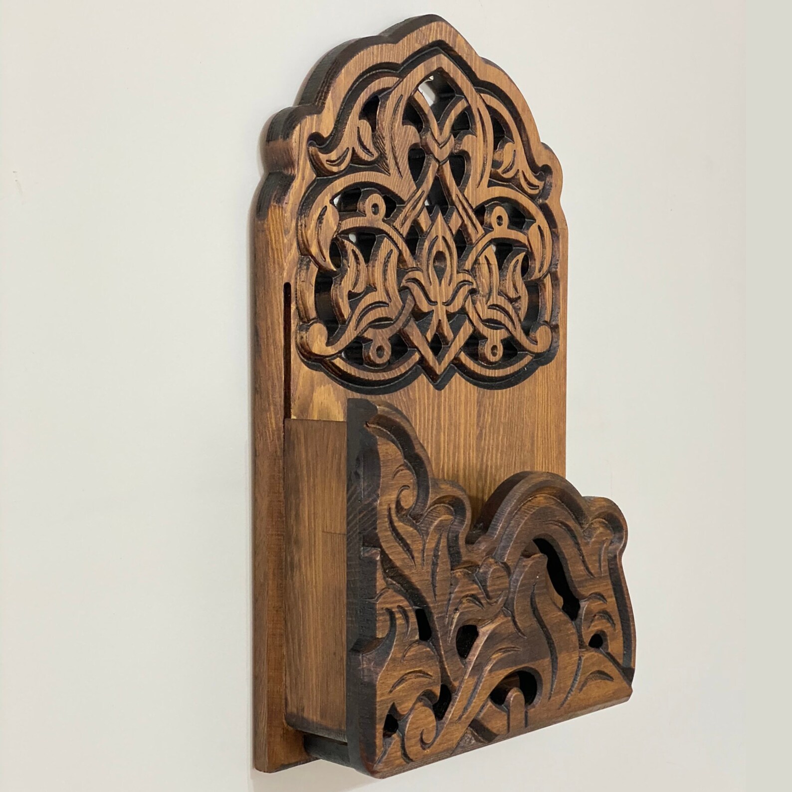 Wooden Bookshelf Book Holder Quran Bible Stand Shelf Wall - Etsy