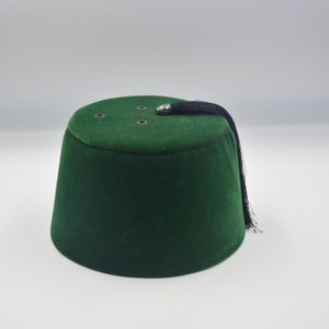 Turkish Ottoman Fez, Hat Egyptian Tarboush Hat Black Tassel Islamic ...