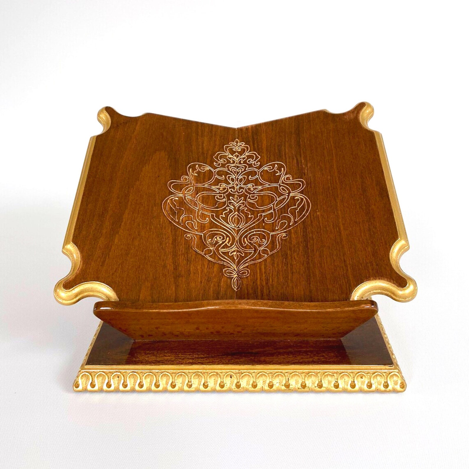 Special Handmade Lux Wooden Book Stand Quran Bible Torah - Etsy