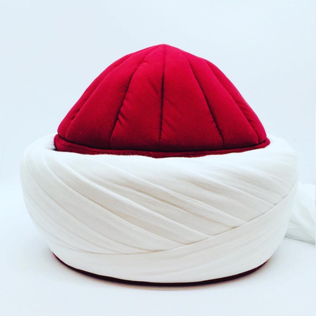 Special Hand-wrapped Derwish Sarik, Skullcap, Kufi Islamic Men Wearing ...