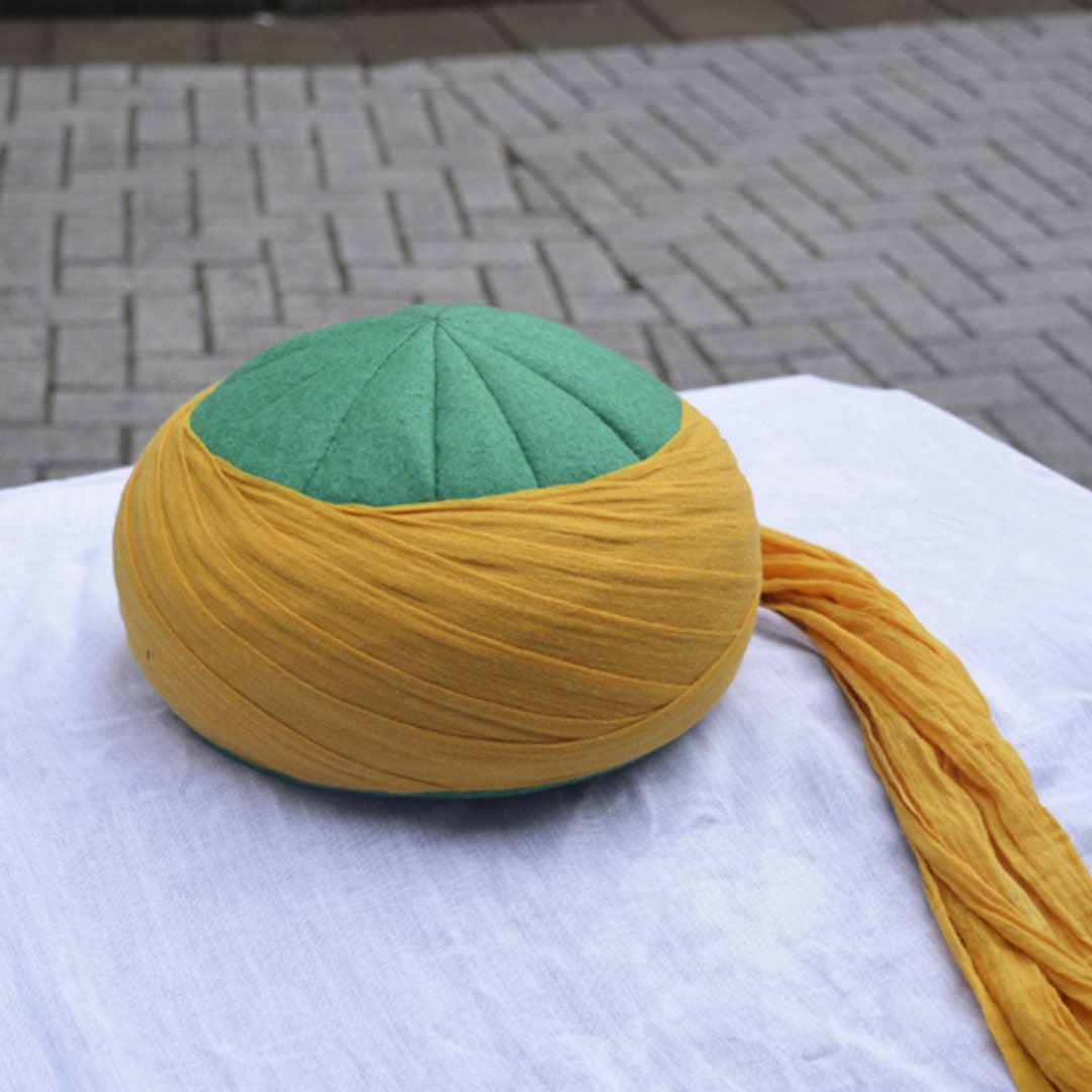 Hand Wrapped Lux Muslim Hat, Sarik Islamic Men Wearing Prayer and Namaz ...