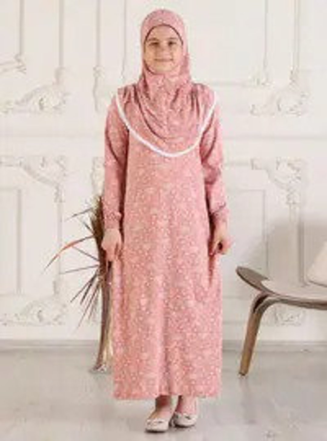 Prayer Dress for Muslim Girl Namaz Abaya, Jalabiya for Kids Namaz Dress ...