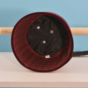 Turkish Ottoman Fez, Hat Egyptian Tarboush Hat Black Tassel Islamic ...