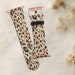 Leopard Print Faux Leather Apple Watch Band, Apple Watch Series 9, 8, 7 ...