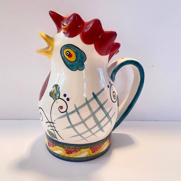Rooster Pitcher - Etsy