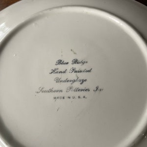 Set of Four Blue Ridge Southern Potteries Plates - Etsy