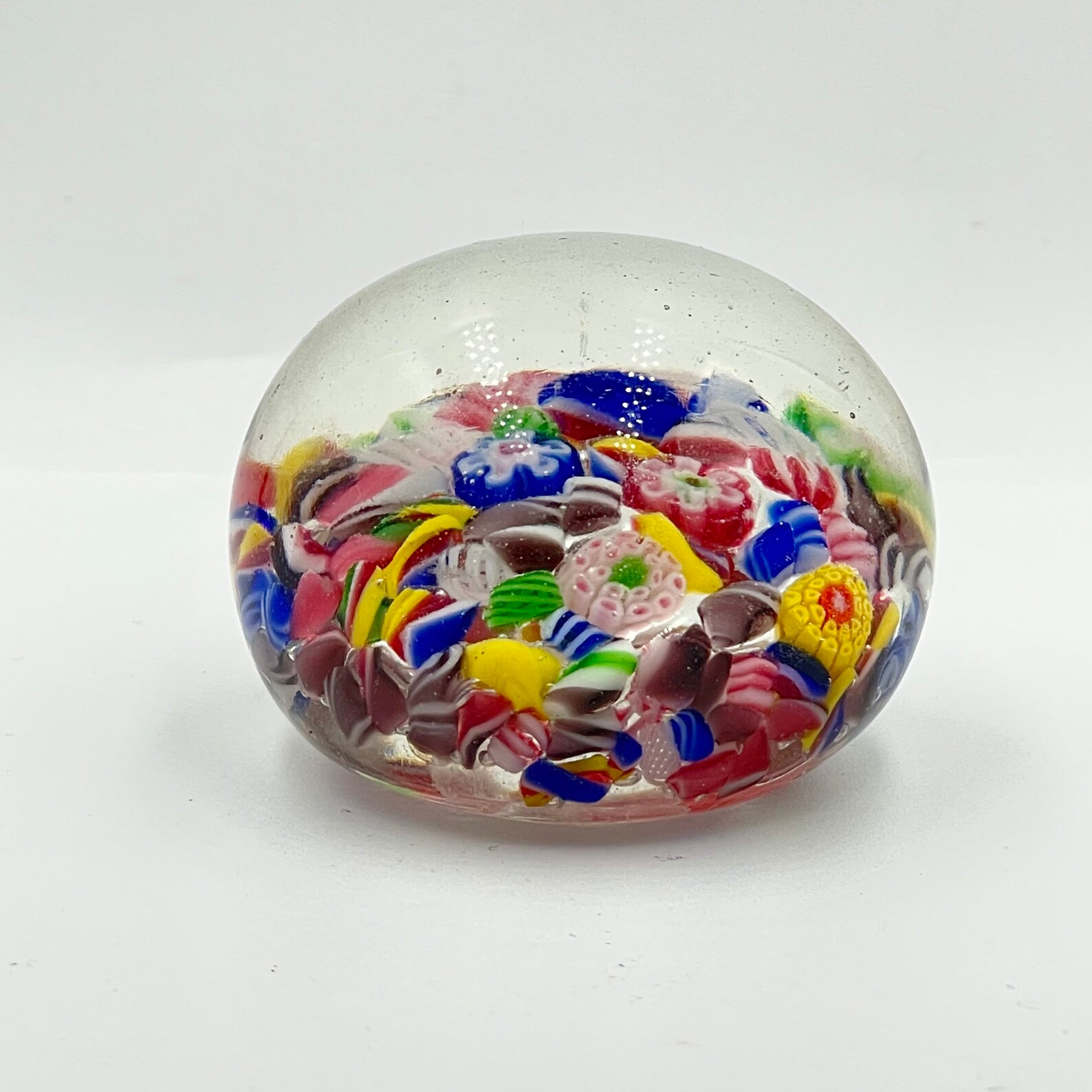 Vintage Scramble Millefiori Paperweight 1950s - Etsy