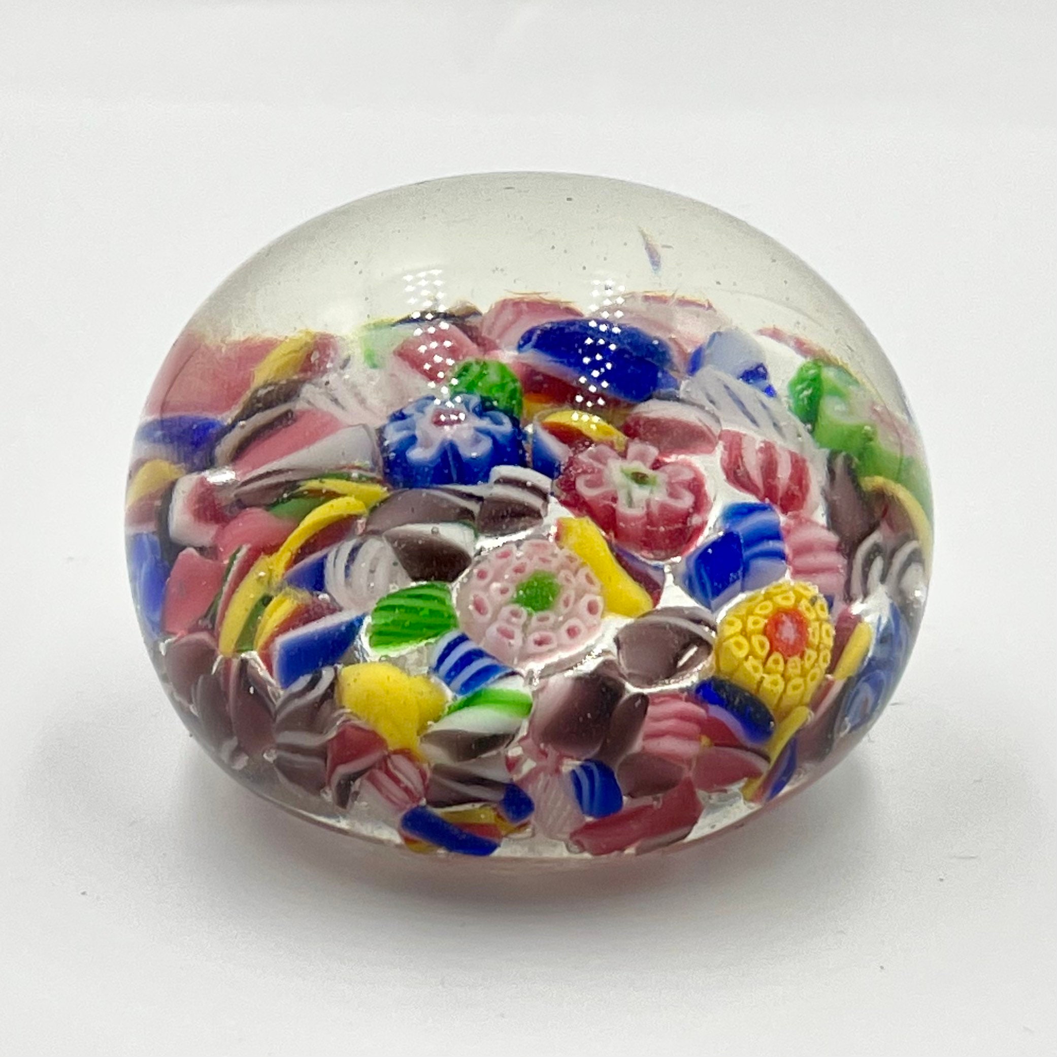 Vintage Scramble Millefiori Paperweight 1950s - Etsy