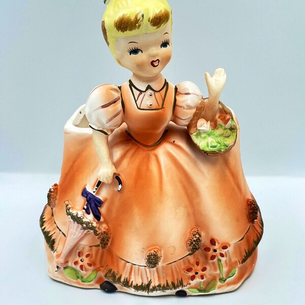 Vintage Lady Planter - Etsy