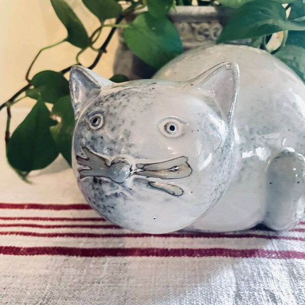 Pottery Cat - Etsy