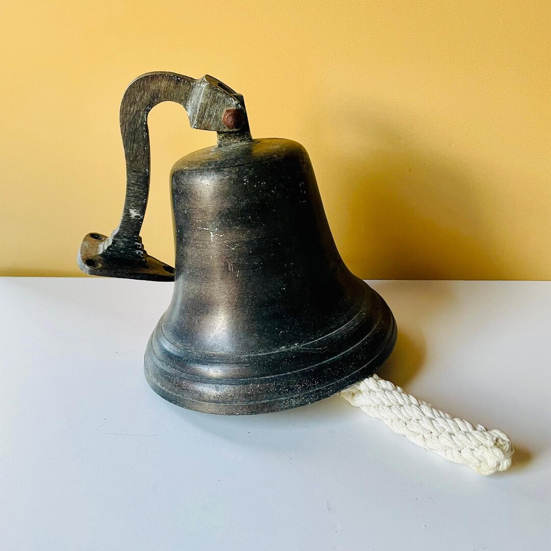 Vintage Nautical Ship Bell Door Bell Wall Mount / Hanging Marine Boat ...