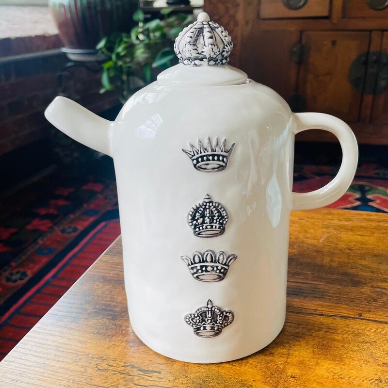 Crown Teapot - Etsy