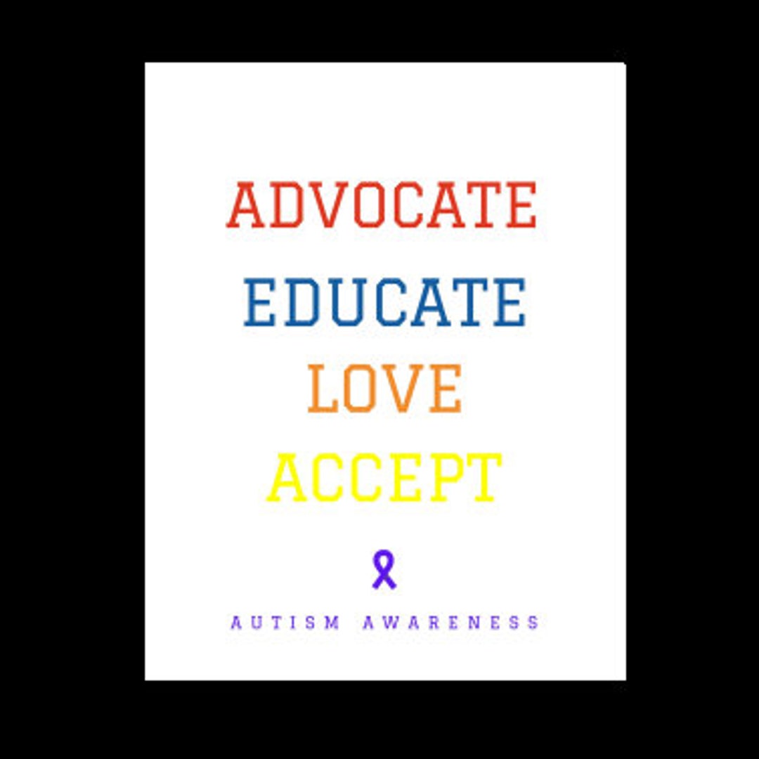 Autism Awareness SVG PNG Educate Love Advocacy - Etsy