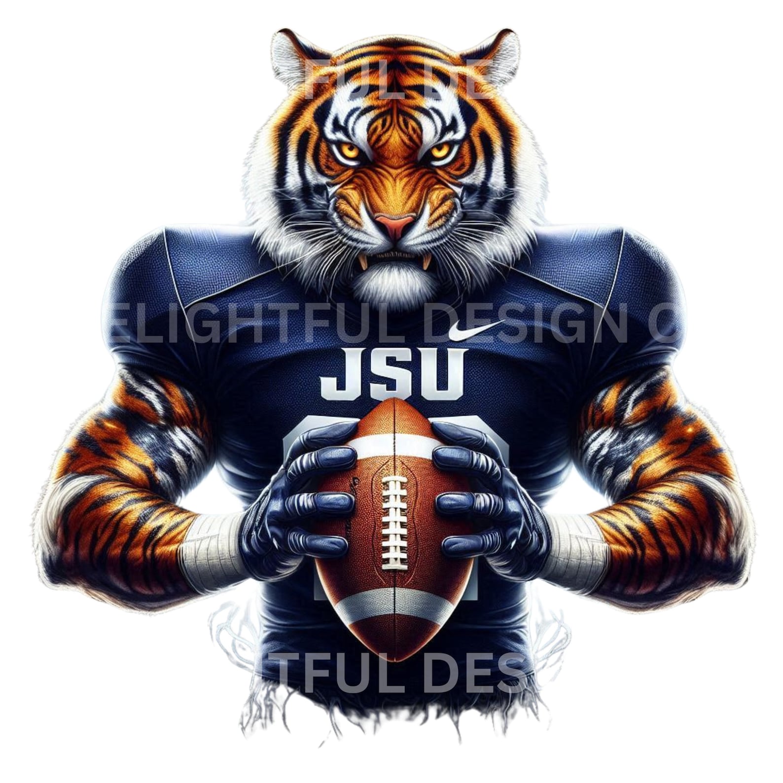 Jackson State Mascot Tiger PNG Sublimation DTF Tumbler Virtual - Etsy