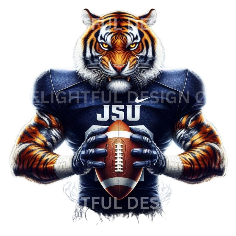Jackson State Mascot Tiger PNG Sublimation DTF Tumbler Virtual - Etsy