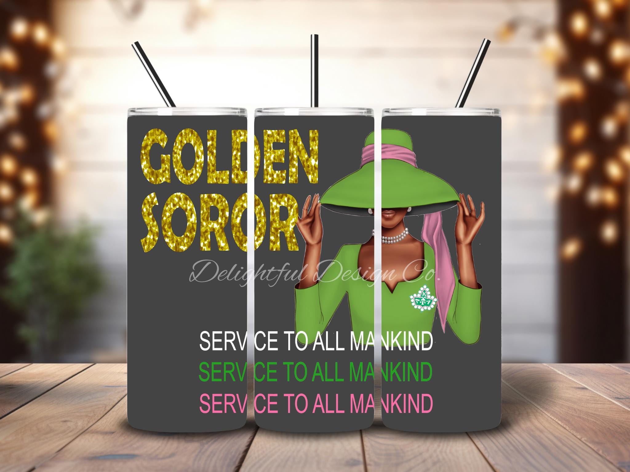 Golden Soror AKA Sister PNG Tumbler Digital Art Notebook Virtual ...