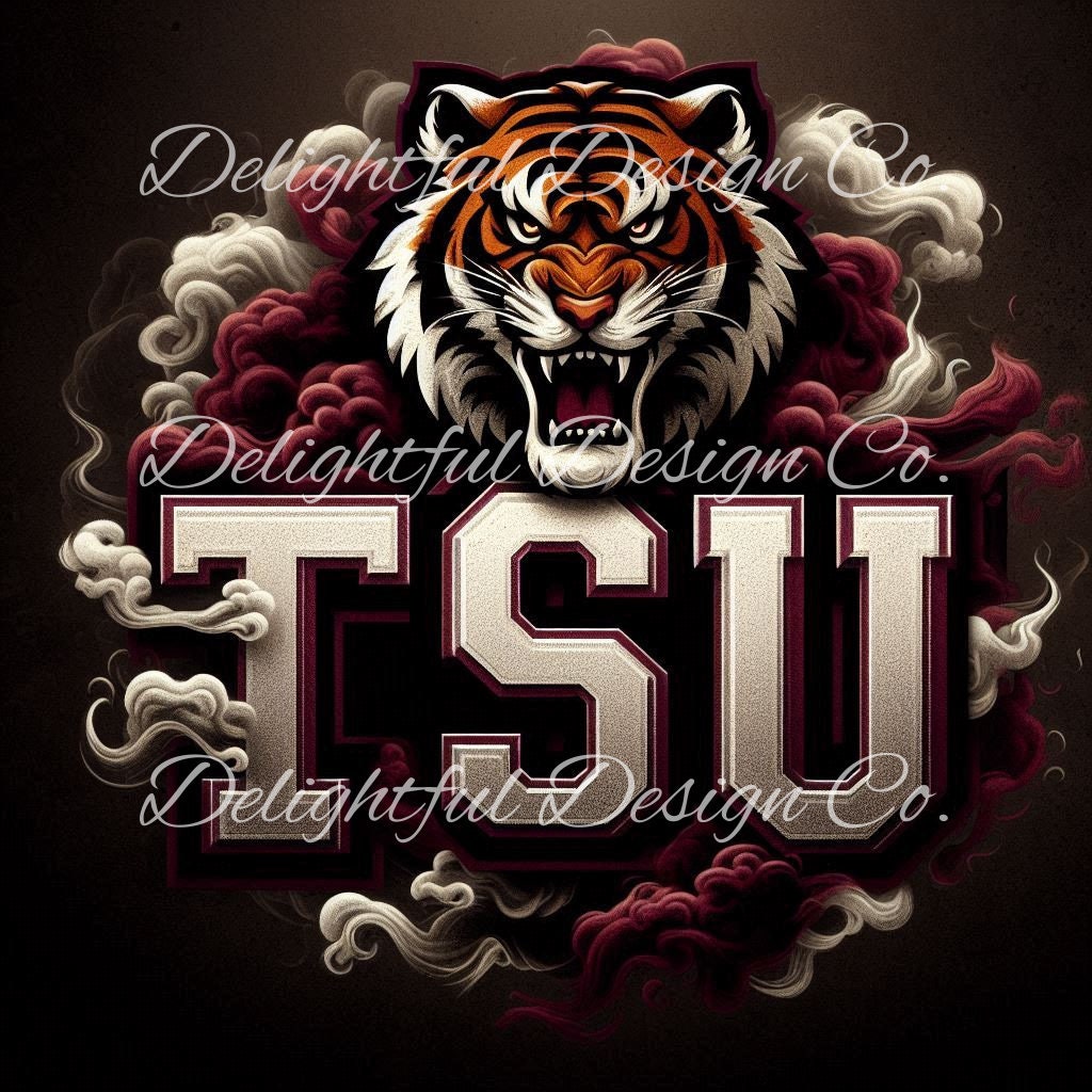 Texas Southern Tigers PNG Sublimation File Tumblers Virtual Backgrounds ...