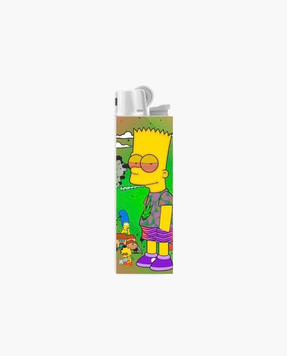 Stoned Bart Custom Lighter - Etsy