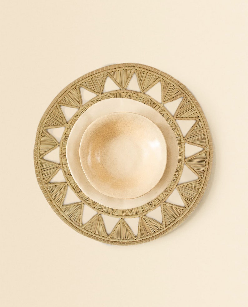 Ushia Handwoven Straw Iraca Placemats - Etsy