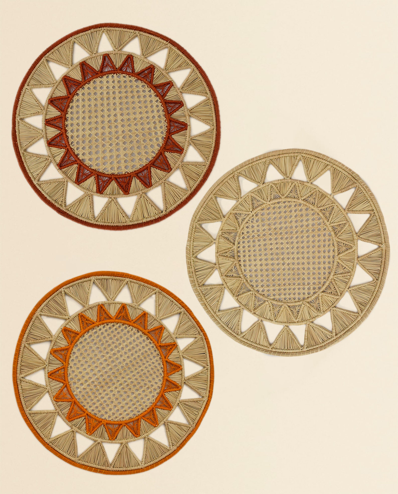 Ushia Handwoven Straw Iraca Placemats - Etsy