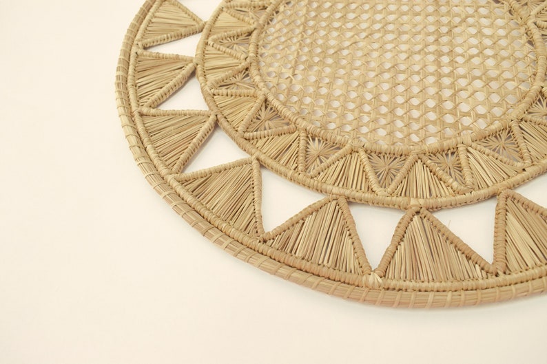 Ushia Handwoven Straw Iraca Placemats - Etsy